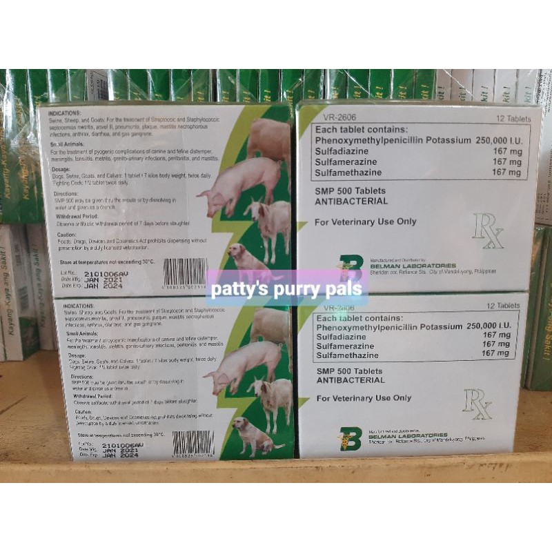 SMP 500 Antibacterial tablets 1 box | Shopee Philippines