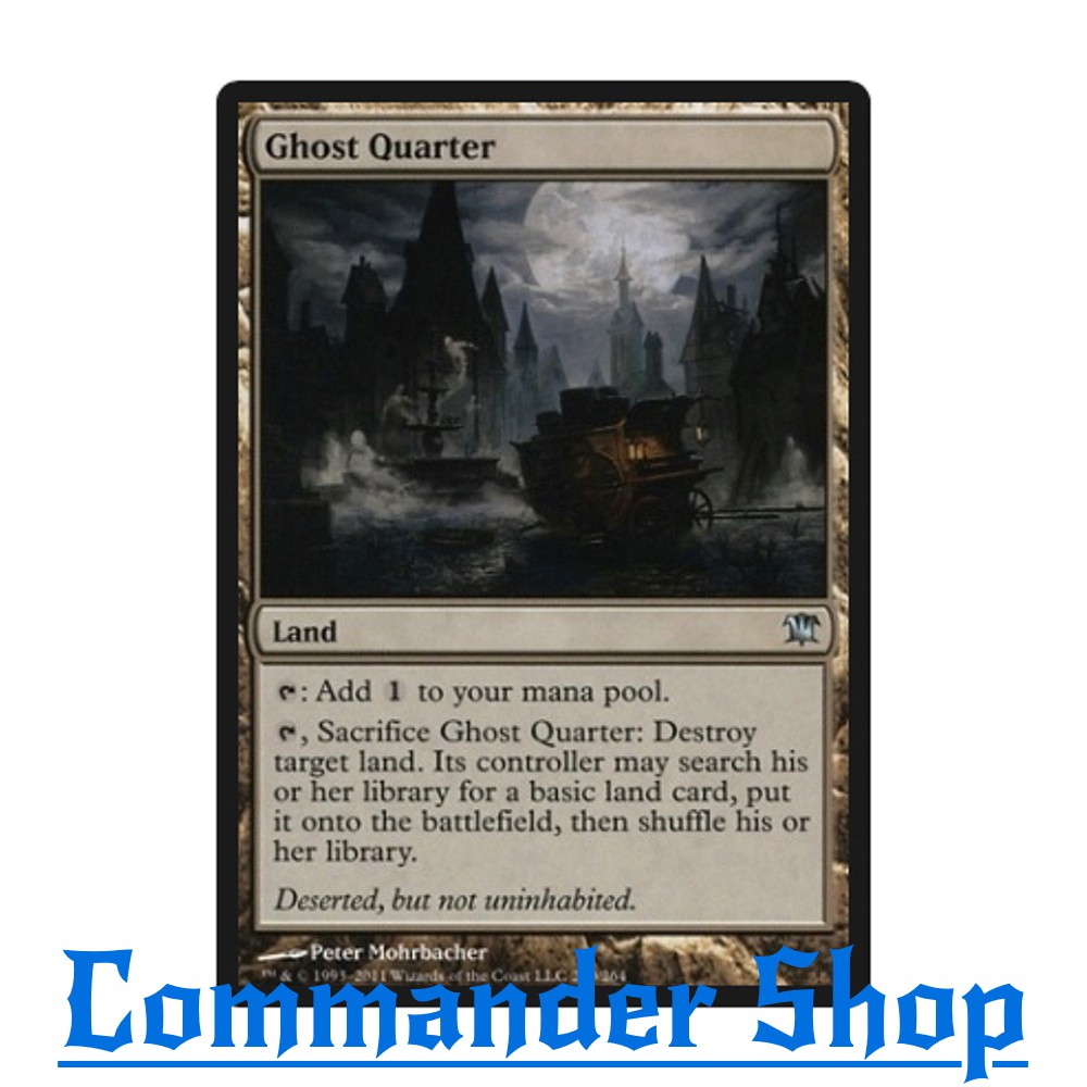 Ghost Quarter (Land) Gives Colorless Color Magic The Gathering (MTG ...