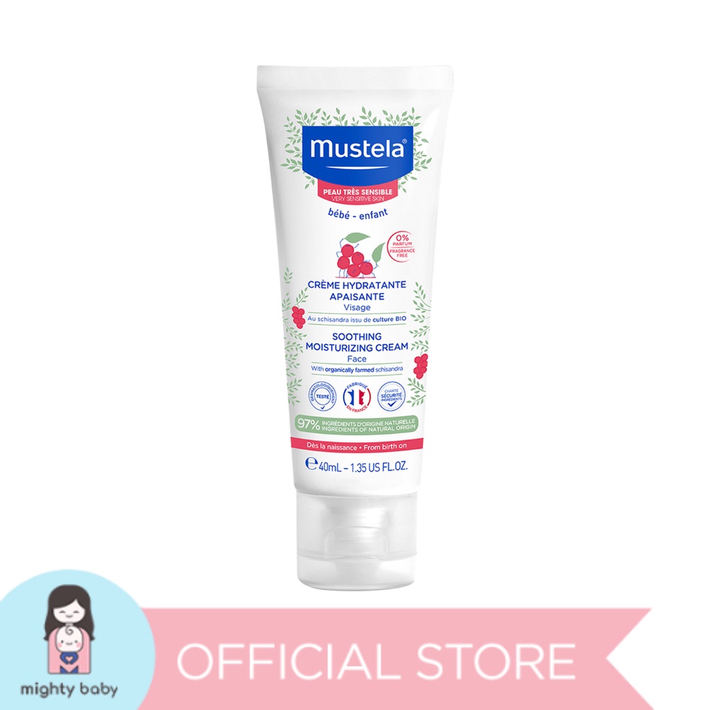 Mustela Soothing Moisturizing Face Cream 40ml (Very Sensitive Skin ...