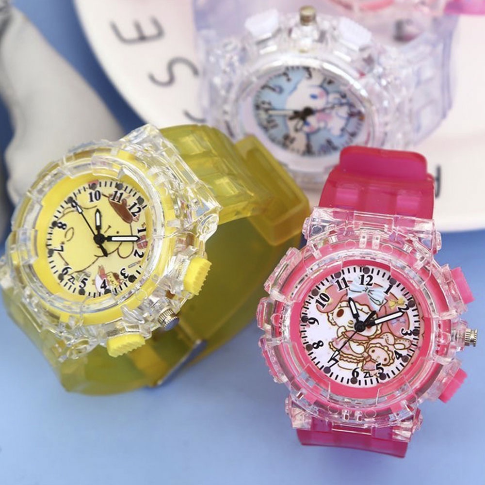 Cartoon Kids My Melody Watch LED Light Kids Watches for Boys Girls ...