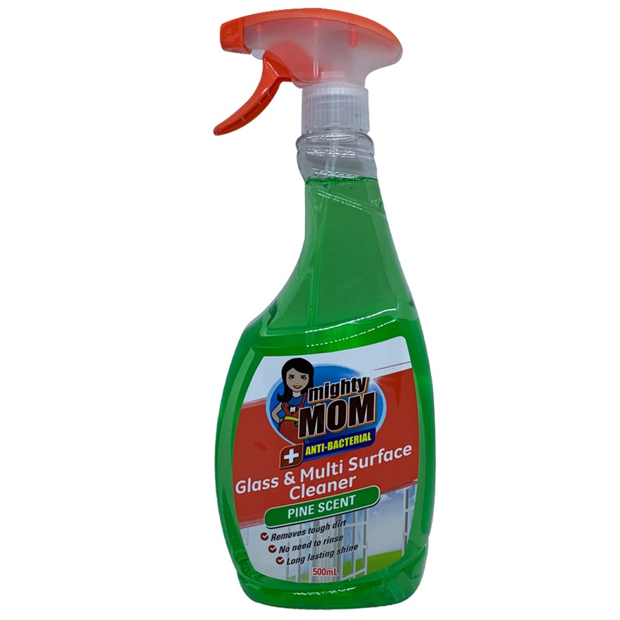 MIGHTY MOM Antibacterial Glass & Multi Surface Cleaner - Pine Scent ...