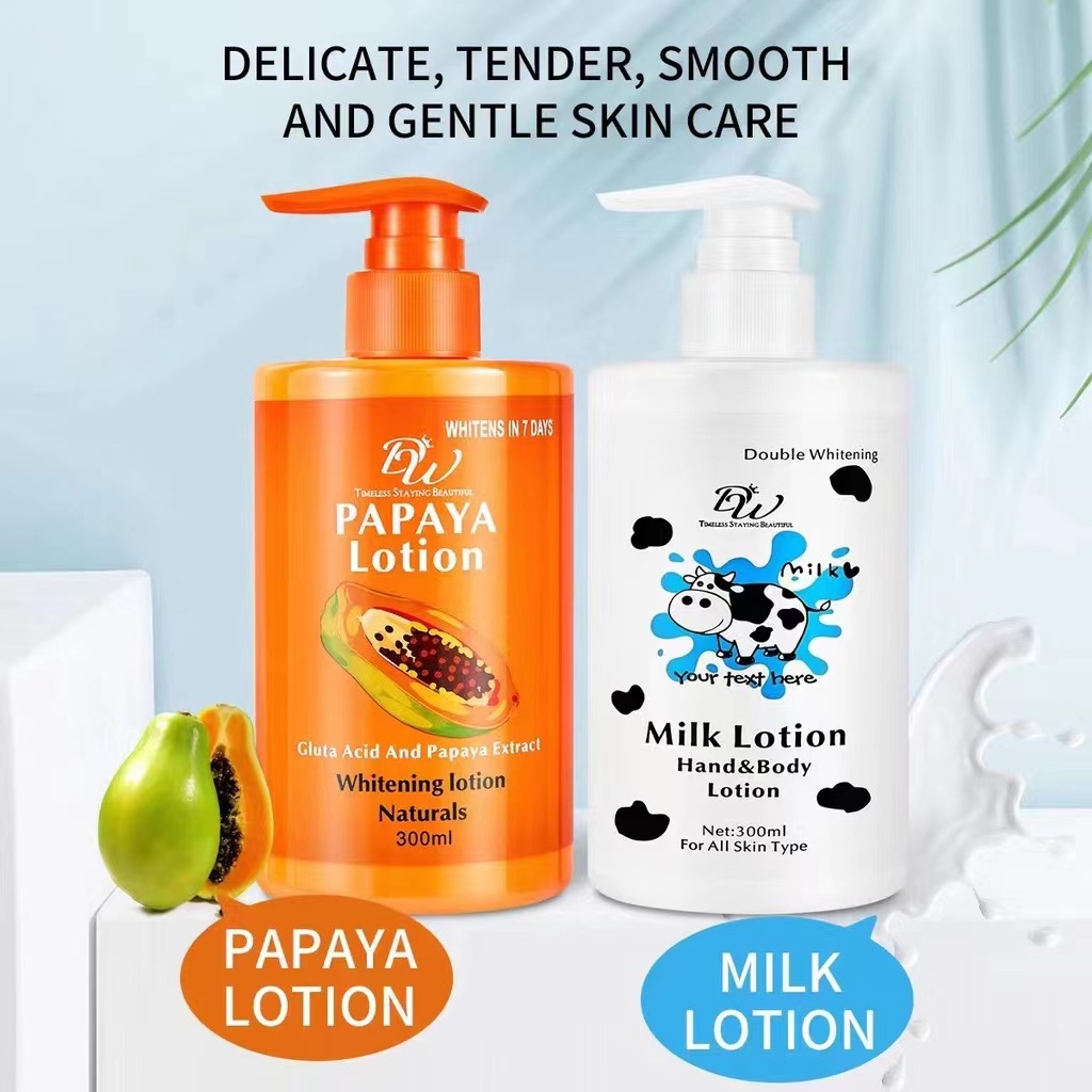 DW Papaya / Milk Whitenning Moisturizing Lotion 300ml | Shopee Philippines