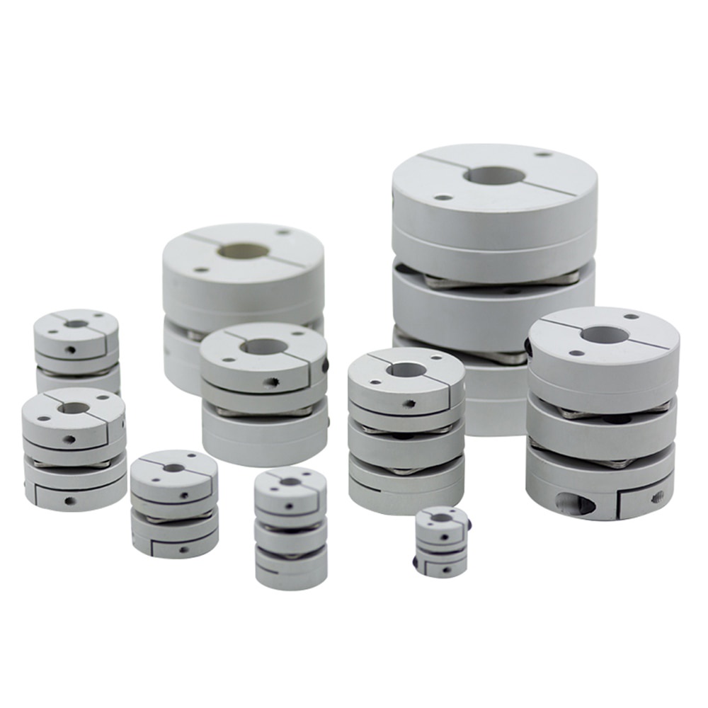 1pc Aluminum alloy D34L45 double diaphragm coupling elastic connector ...