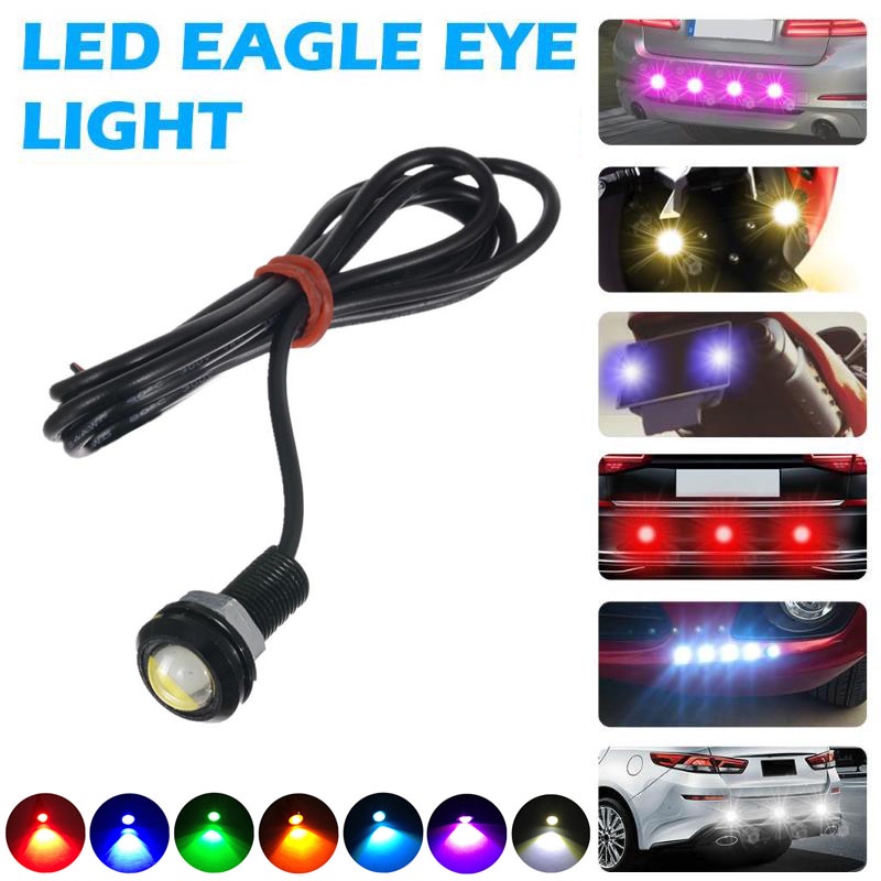 1pcs 12V 18MM Car LED Eagle Eye Light Car Fog DRL Day Time Reverse ...
