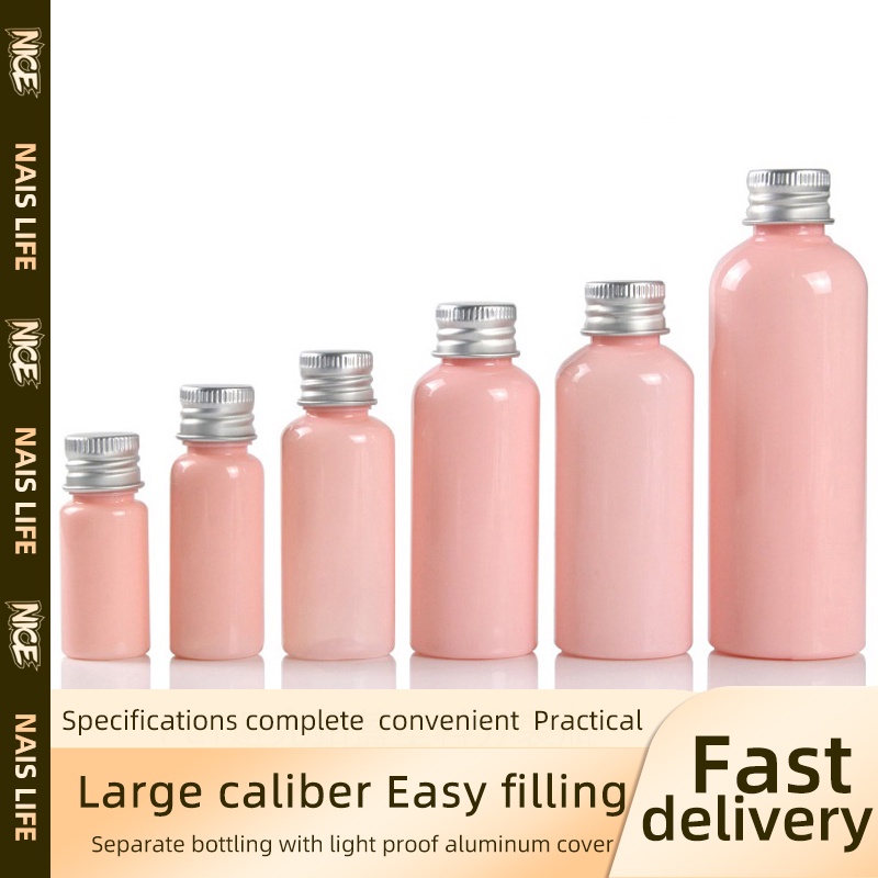 Pink Plastic Bottle PET Body Lotion Plastic Refillable Cosmetic ...