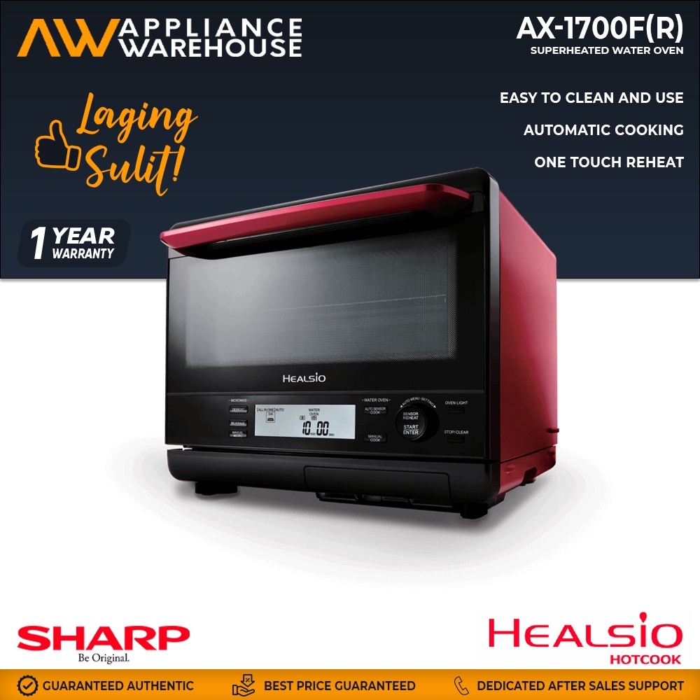 Sharp AX-1700F-R 31 Liters Healsio Water Oven With Superheated Steam ...
