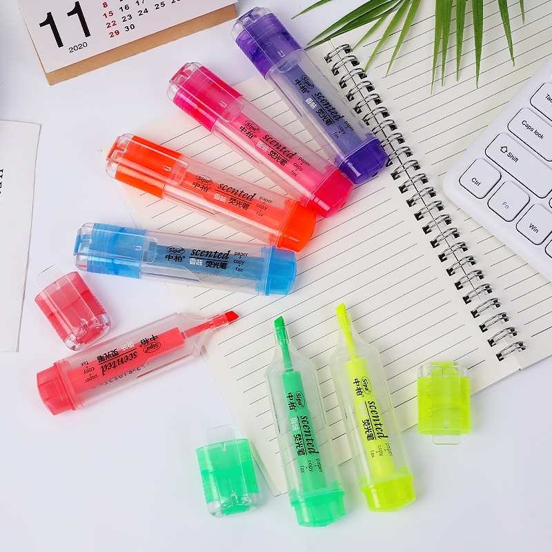 Candy Colors Fluorescent Marker Pen Fragrance Highlighter Drawing ...