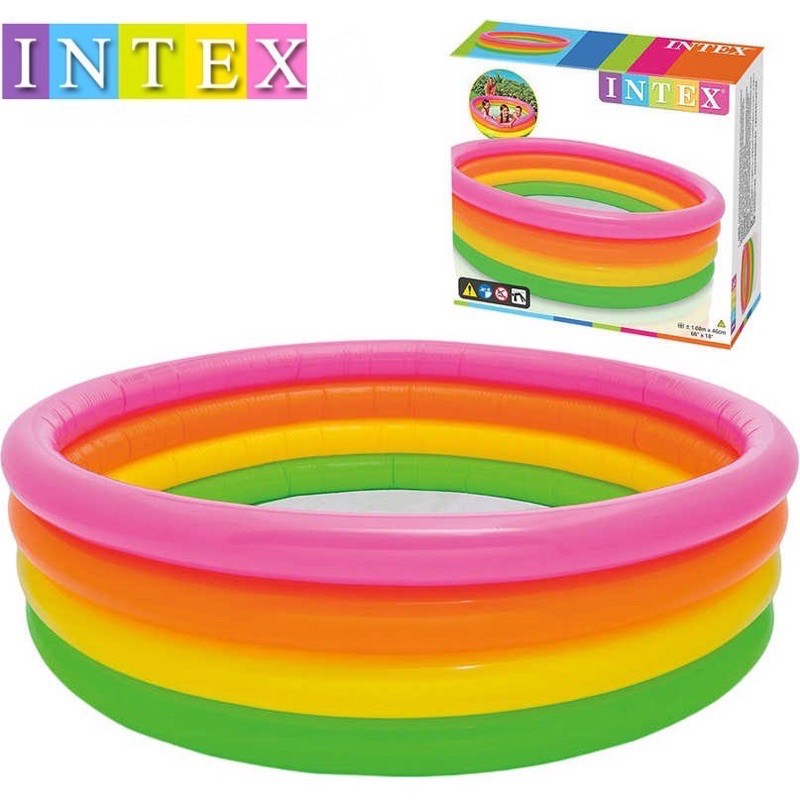 Kiddie Pools and Inflatable Kid’s Pools rainbow 3color | Shopee Philippines