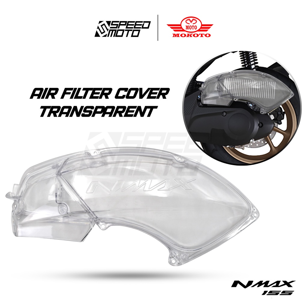 YAMAHA NMAX V1 AIR FILTER COVER CARBON / SMOKE / CLEAR FOR NMAX V1 ...