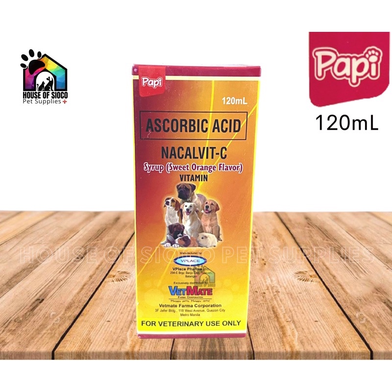 Papi Ascorbic Acid Nacalvit-C For Pets 120ml | Shopee Philippines