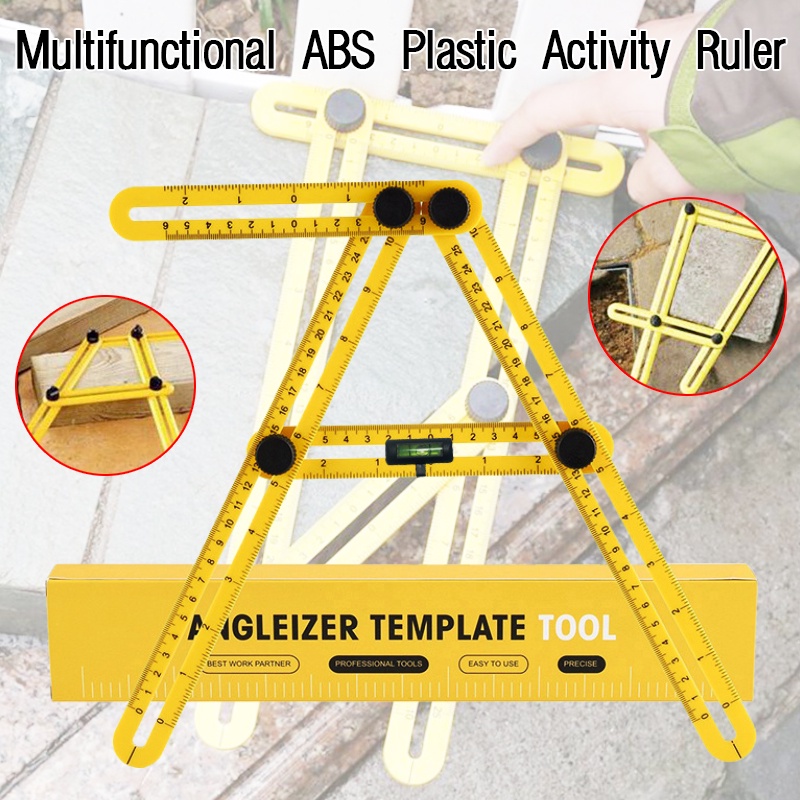 Angle Ruler Tool Angle Ruler Measuring Protractor Activity Four Fold Ruler With Metric Inch