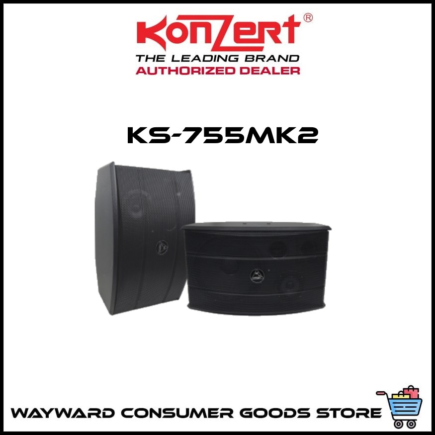 KONZERT (KS-755MK2) 12" 3-way 3 Speaker System with Neo Horn Tweeter ...