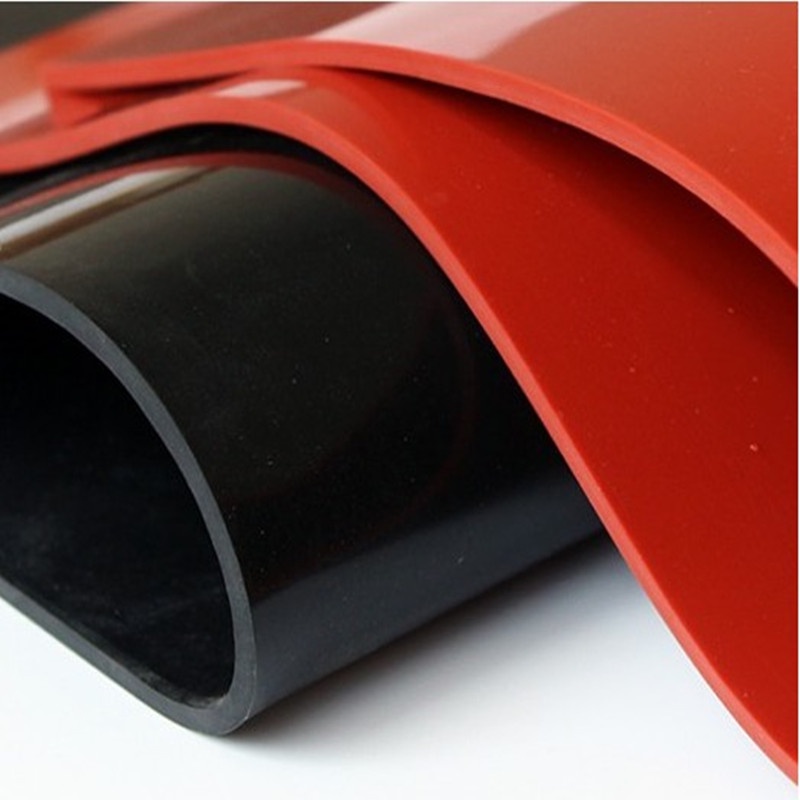 1.5mm/2mm/3mm Red/Black Silicone Rubber Sheet 500X500mm Black Silicone ...