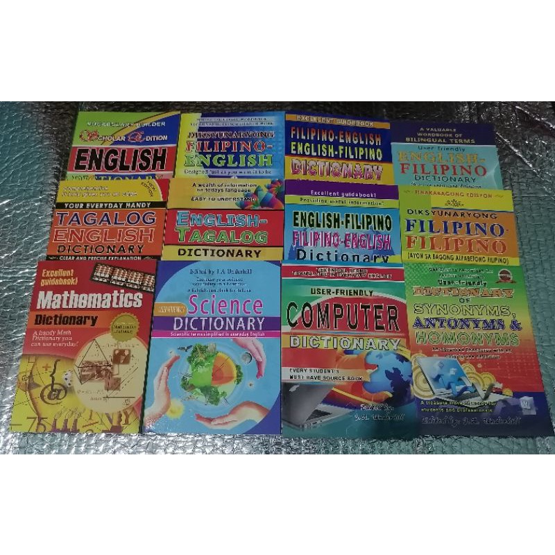 Lowest Price.12 kinds of dictionary medium size(192to208pages) | Shopee ...