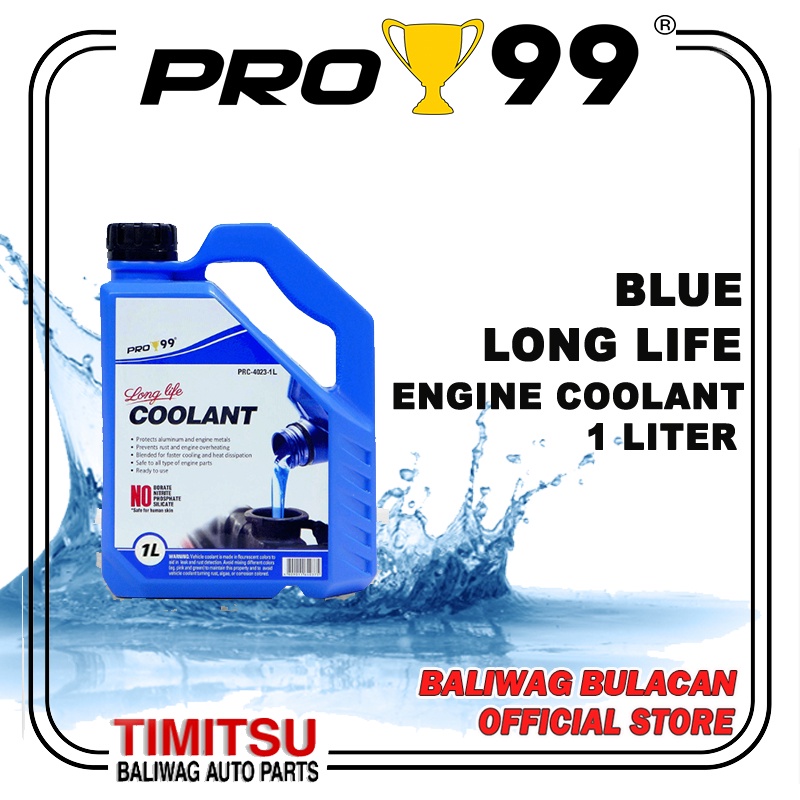 PRO99 LONG LIFE RADIATOR COOLANT BLUE 1L PART NO. PRC-4023-1L | Shopee Philippines