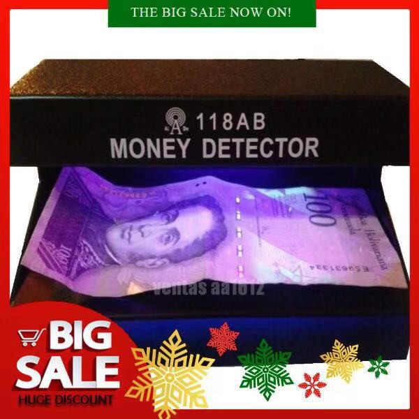Electronic UV Light Money Detector Bill Currency Checker Fake Money ...