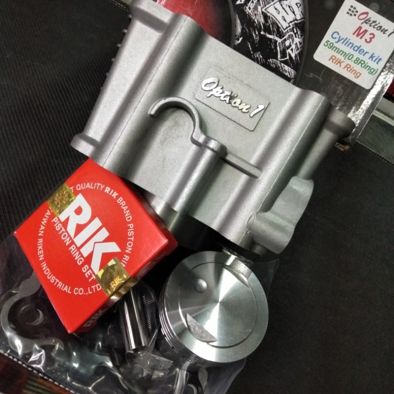 Cylinder Block Kit 59mm Steel Bore Cast Piston Mio i 125, Soul i 125 ...