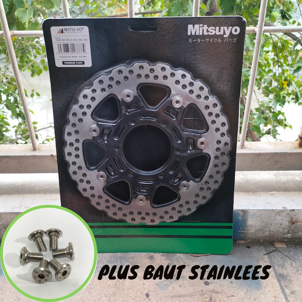 KLX DTRACKER 300MM FRONT DISC PLUS FLOATING CNC STAINLESS BOLTS ...