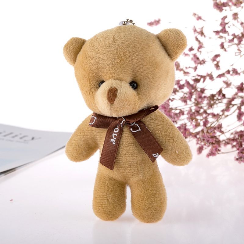 ON HAND 12cm 4.7inch Mini Teddy Bears Ribbon Stuffed Animal Toy ...