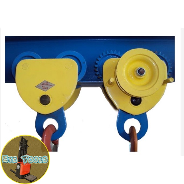 1T 2T One/Two Shafting Plain Trolley Pulled TrolleyManual Driving ...
