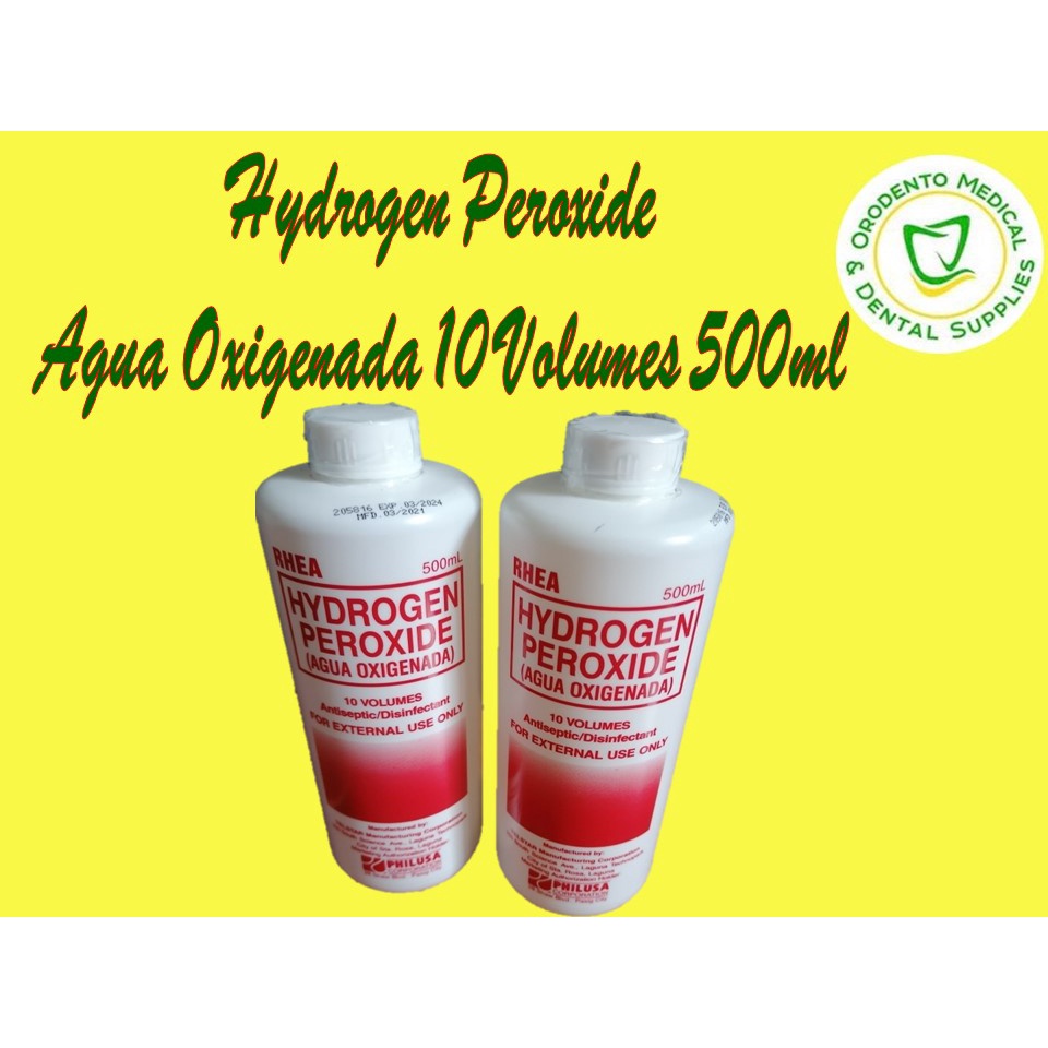 Orodento- Hydrogen Peroxide Agua Oxigenada 500ml and 120ml | Shopee ...