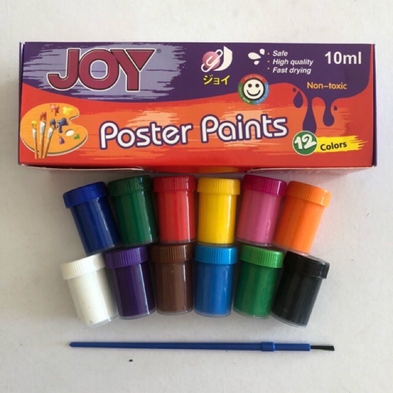 JOY PAINTS 10ML 12COLORS | Shopee Philippines