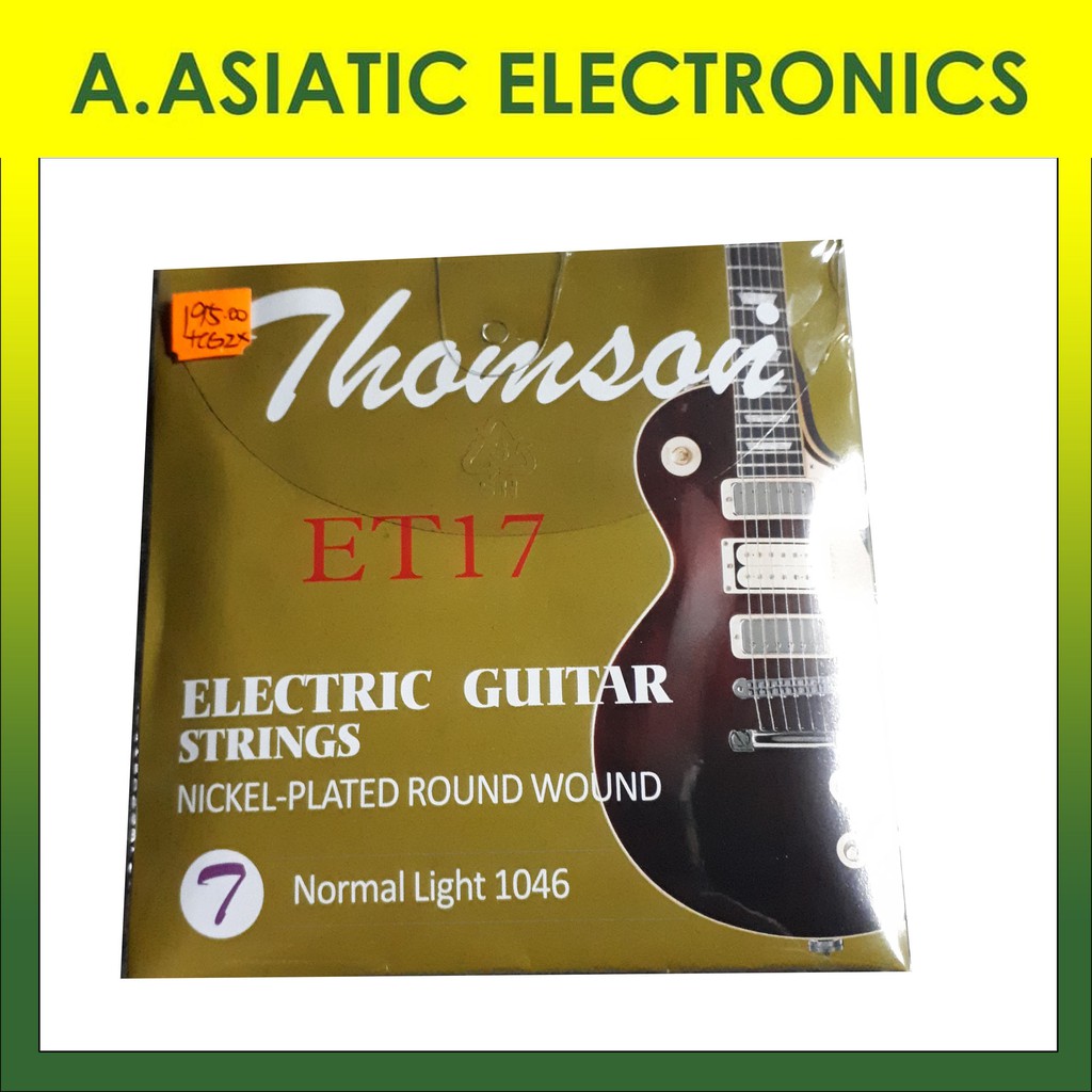 Thomson ET17 Electric Guitar Strings Normal Light 1046 (Set) | Shopee ...