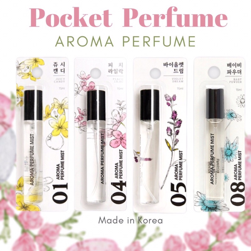 Korean Pocket Perfume Travel Size Fragrance Mist for Men Women Aroma ...