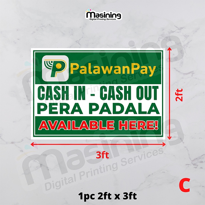 Business Tarpaulin - Palawan Pay 3ft x 2ft / 1.5ft x 2ft | Shopee ...