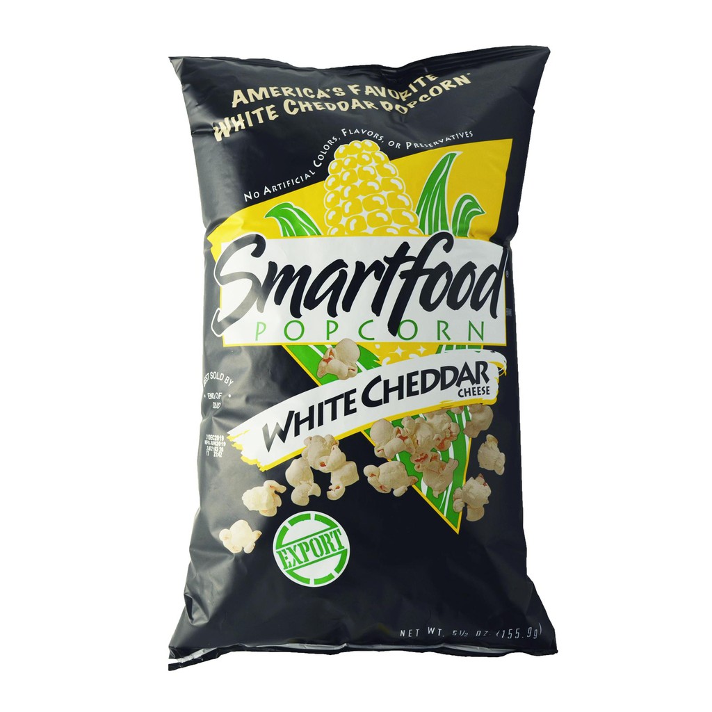 (Best Before 31 May 2021) SMARTFOOD WHITE CHEDDAR POPCORN, 5.5 Oz Bag ...