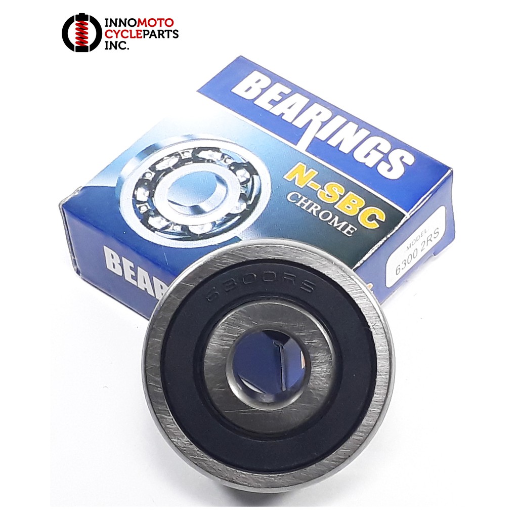 N-SBC Ball Bearing 6300 two-sides Rubber Seal | Shopee Philippines