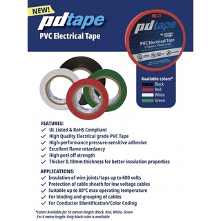 PD Electrical Tape by Phelps Dodge UL Listed | Shopee Philippines