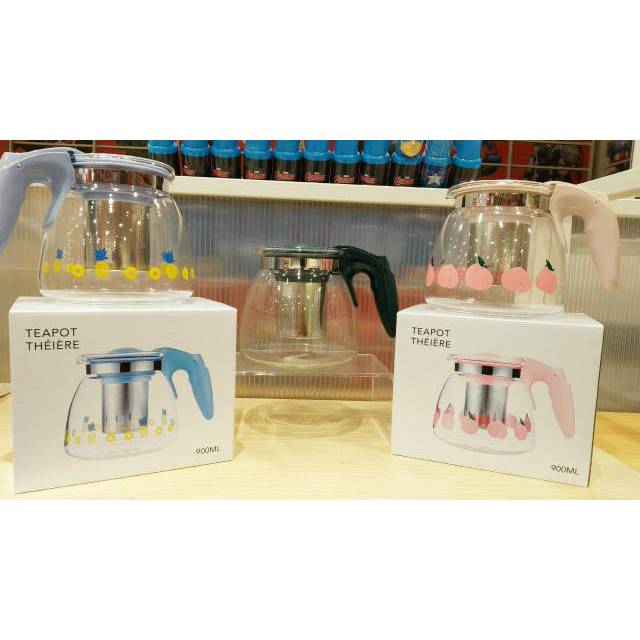 Miniso Teapot Motif Fruit 900ml | Shopee Philippines