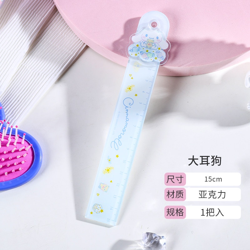MAXZONE Kawaii Kuromi Ruler My Melody Cinnamoroll Acrylic Ruler Anime ...
