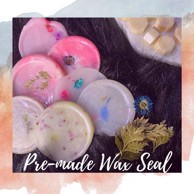 1 pc Pre-made Wax Seal | Wax Seal w/ bits of Dried Plants | Seal with ...