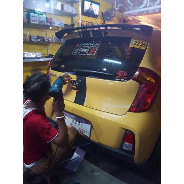 Spoiler for Kia Picanto Matte Black | Shopee Philippines