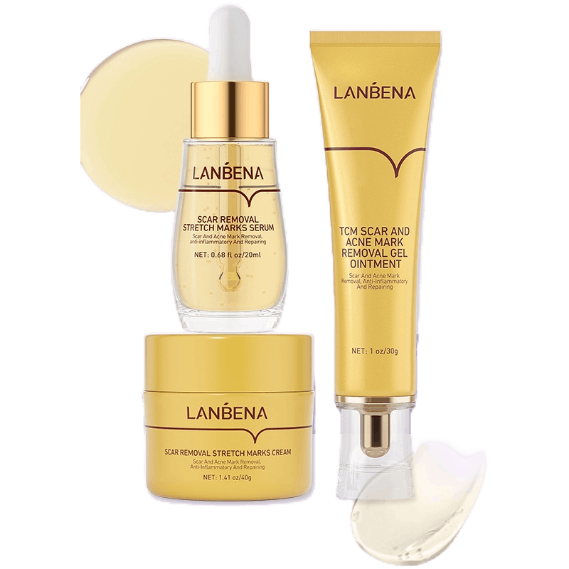Lanbena Scar Removal Acne Stretch Mark Cure Serum Cream Skincare Gel ...