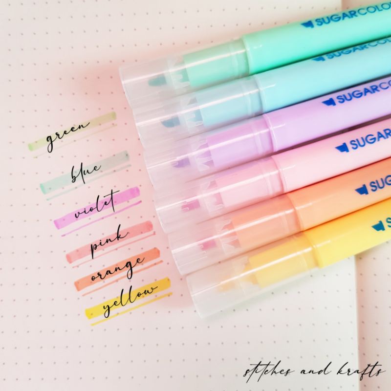 2n1 Styno Sugar Pastel Highlighter Pen duo | Shopee Philippines