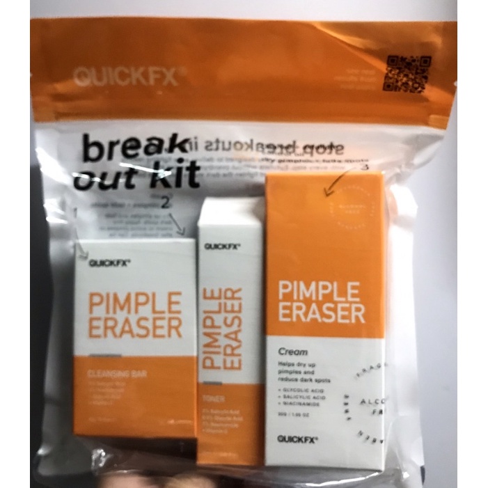 Quickfx Anti Breakout Kit,(Pimple Eraser,Toner & Soap$ | Shopee Philippines