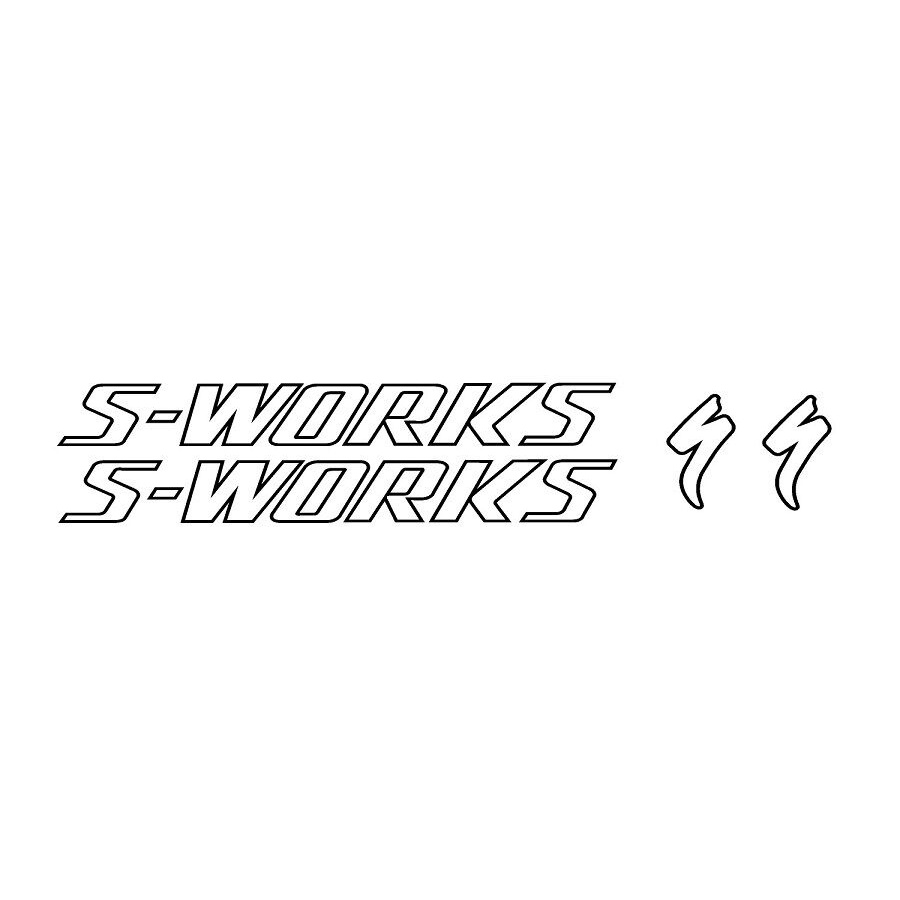 1Set 4Pcs Specialized S-WORKS Outline style vinyl sticker / decals ...
