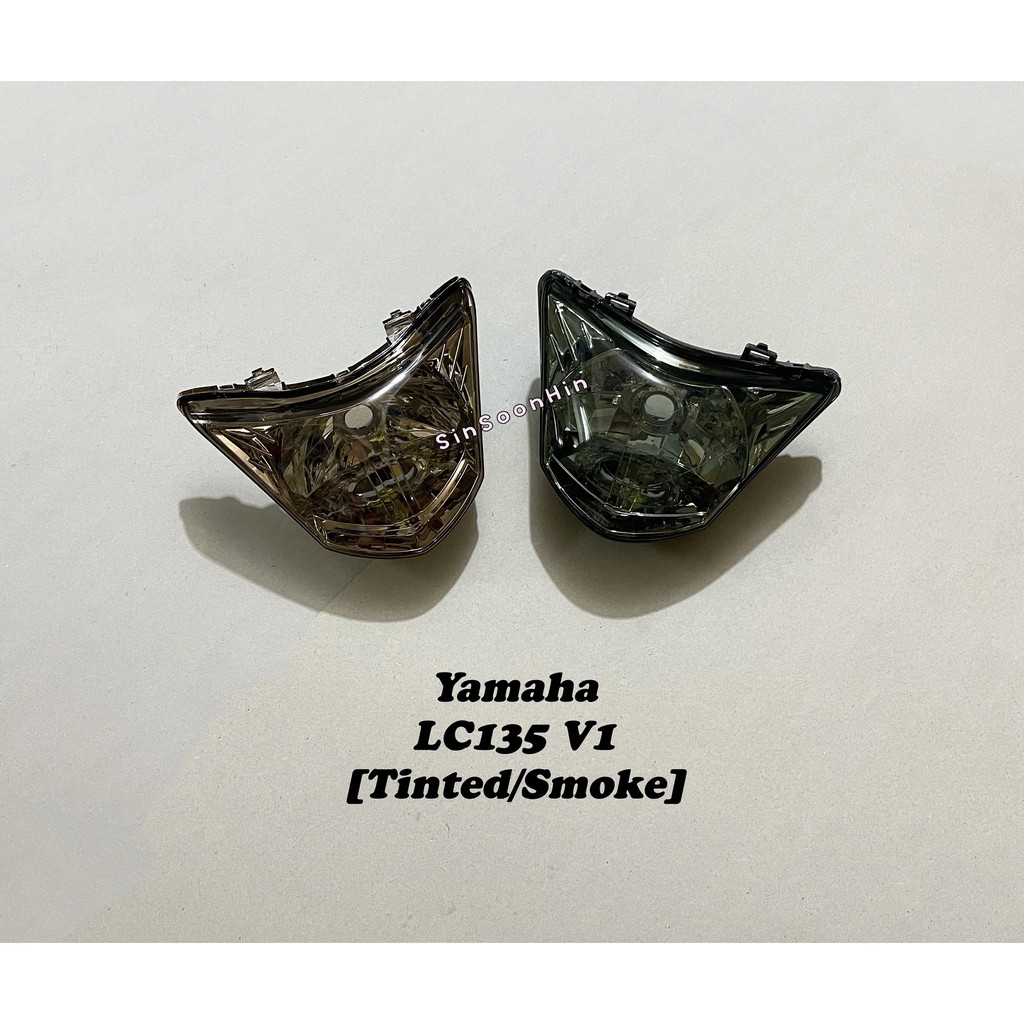 YAMAHA LC135 V1 Head Lamp / Socket / LED Bulb [ SMOKE / TINTED ...