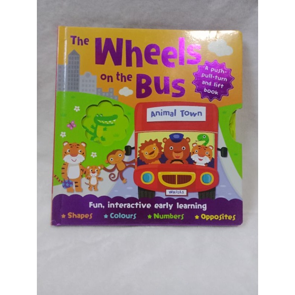 The Wheels On The Bus Push - Pull Turn And Lift Interactive Board Book ...