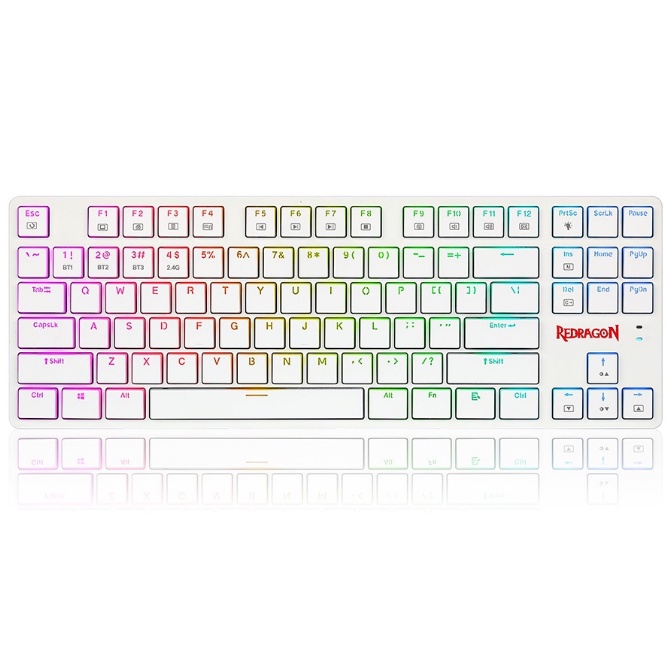Redragon Anubis Wireless/Wired RGB Mechanical Gaming Keyboard White ...