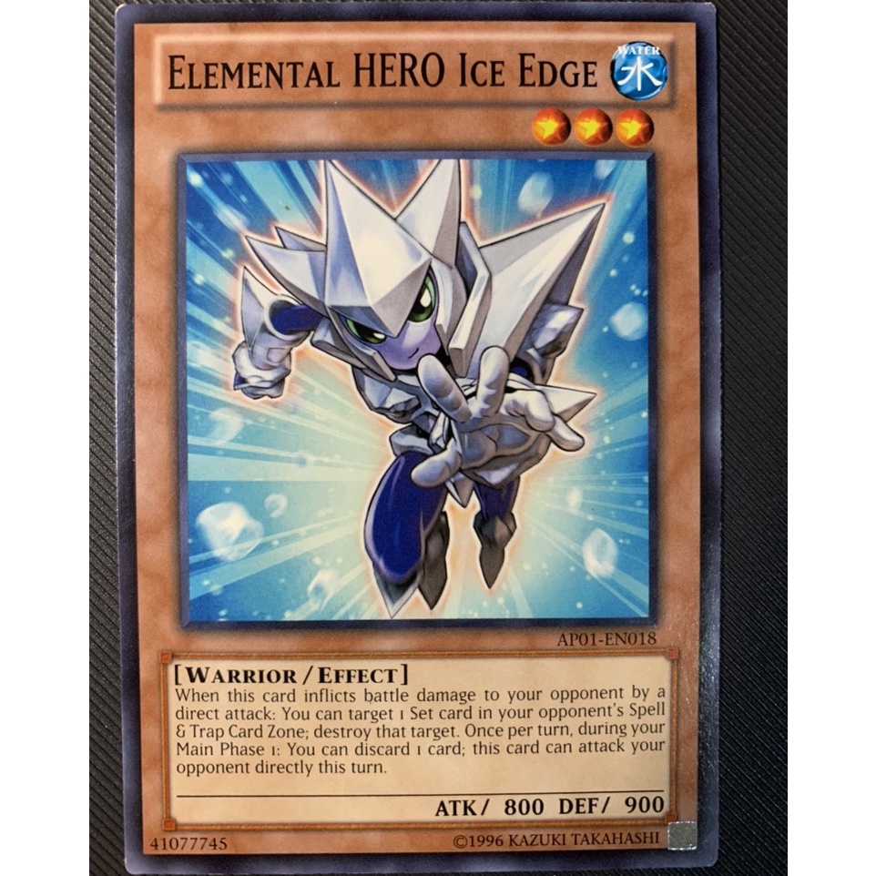 Yugioh Card: Elemental Hero Ice Edge (Astral Pack) - AP01-EN018 ...