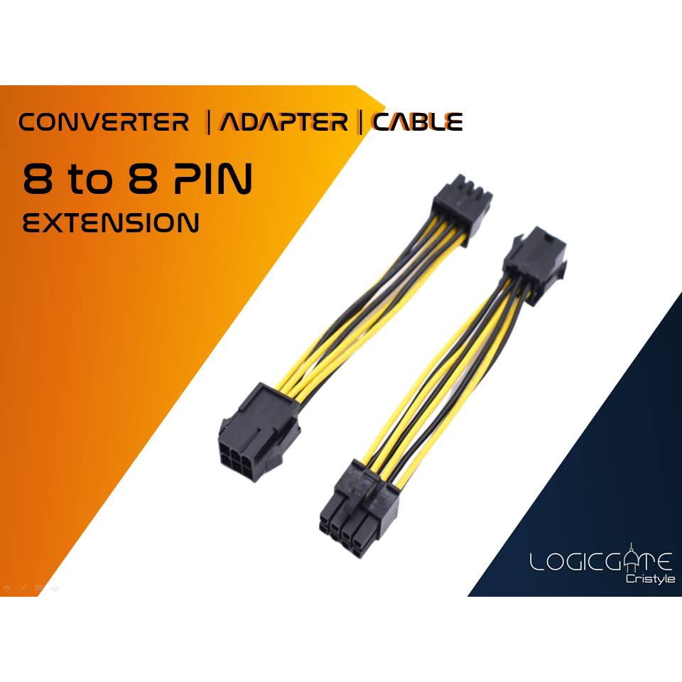 8 Pin to 8 Pin Extension Cable for Power Supply | Shopee Philippines