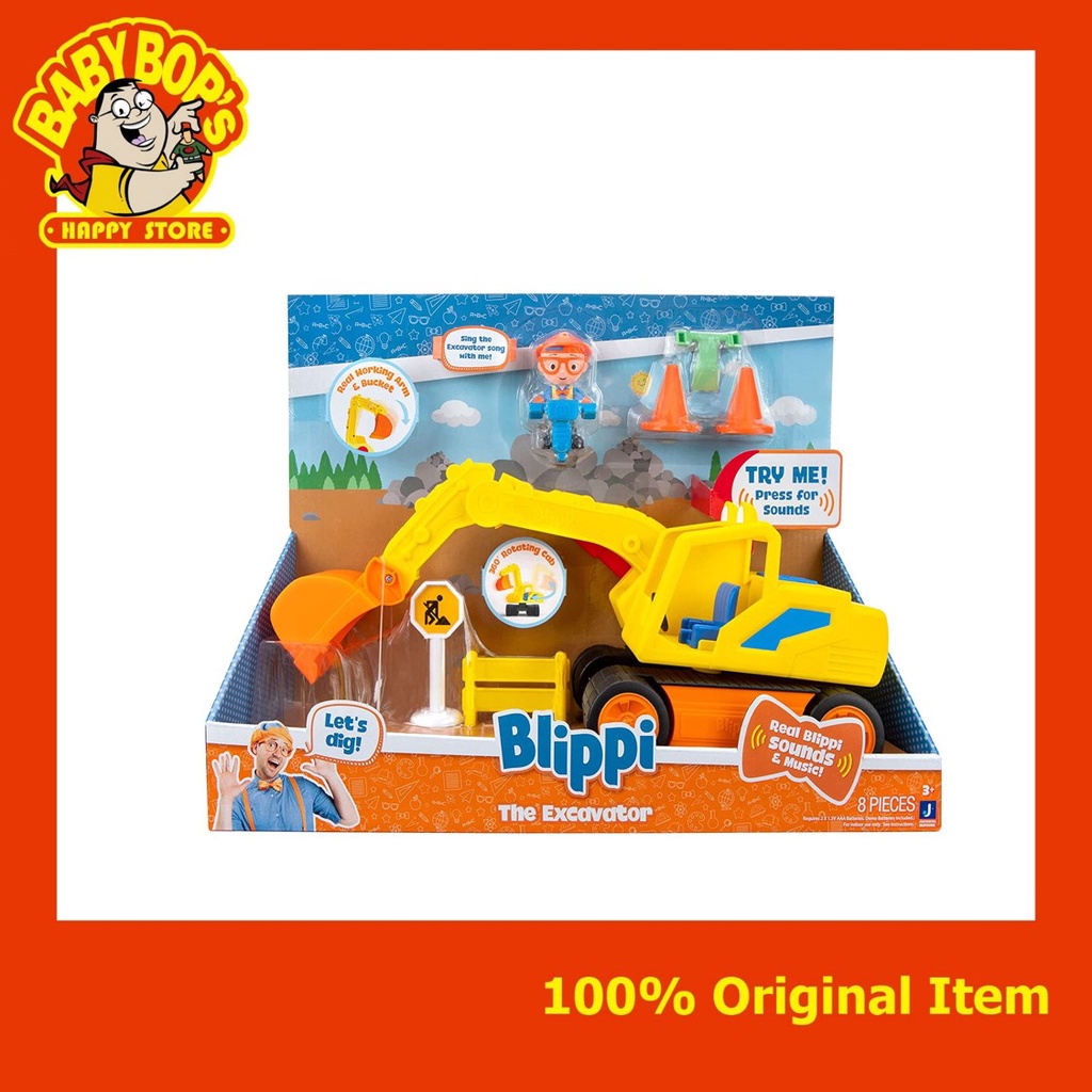 BLIPPI FEATURE VEHICLE THE EXCAVATOR TOY With Sounds and Phrases Sold ...