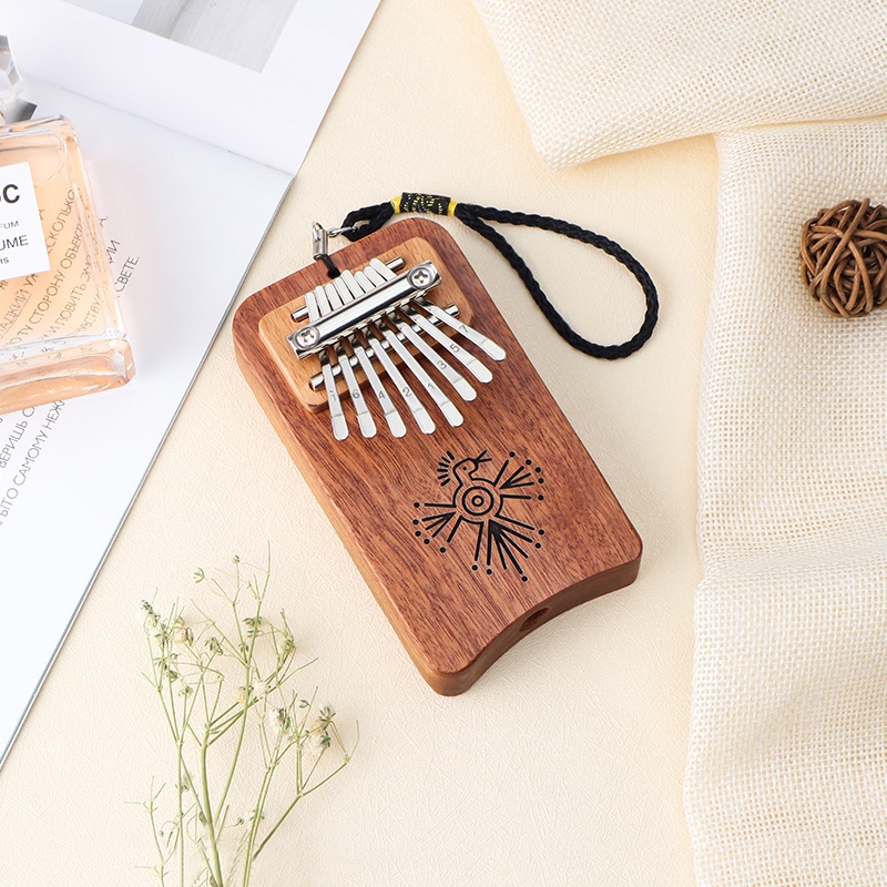 8 Key Kalimba mini kalimba African Finger Thumb Piano Mahogany Wooden ...