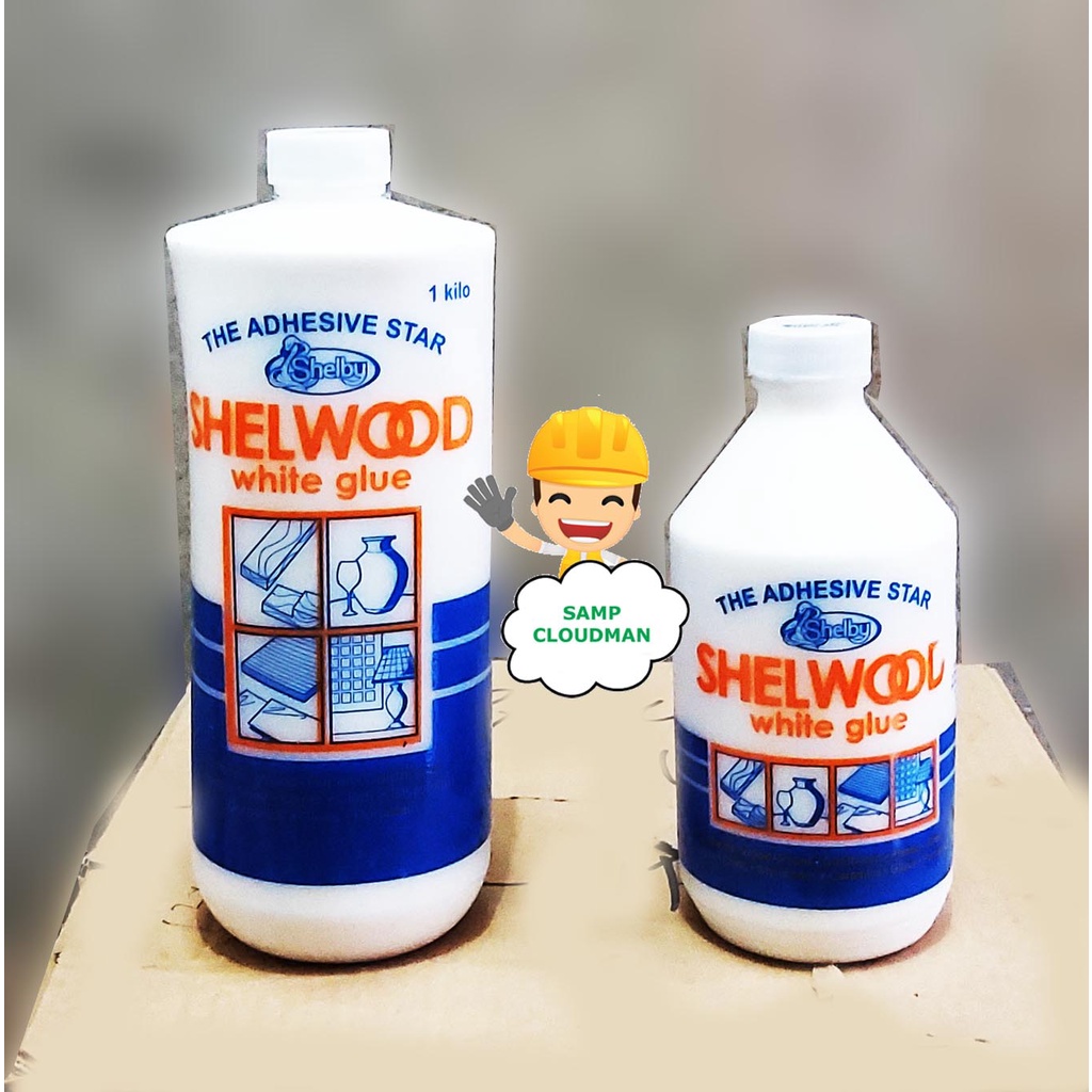 Shelby Shelwood White Glue 500ml Non-Toxic Water-Based Wood Glue ...