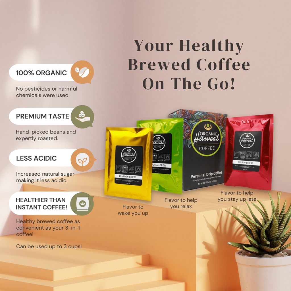 Organic Harvest Coffee (Drip Pack) | Shopee Philippines