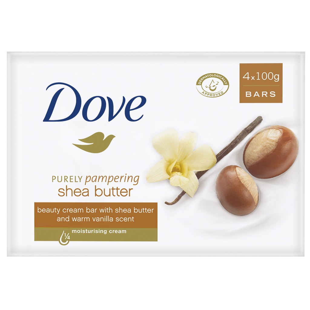 Dove Soap Beauty Cream Bar Shea Butter 4pcs 100g X4 Shopee Philippines